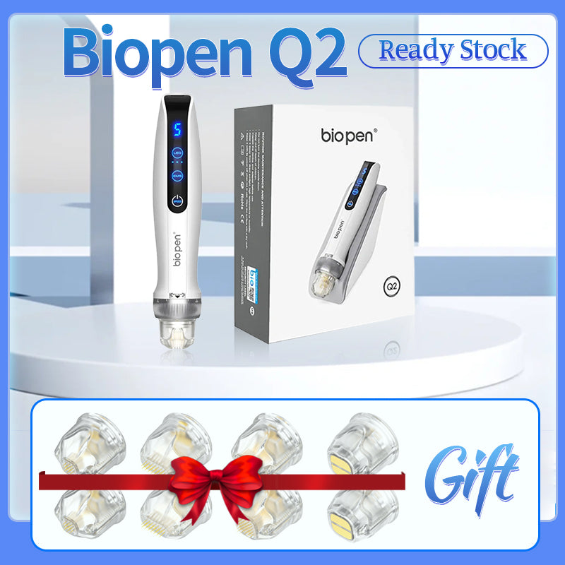 Bio Pen Q2 EMS LED Micro Current Pen Advanced Microneedling Pen – Auro ...