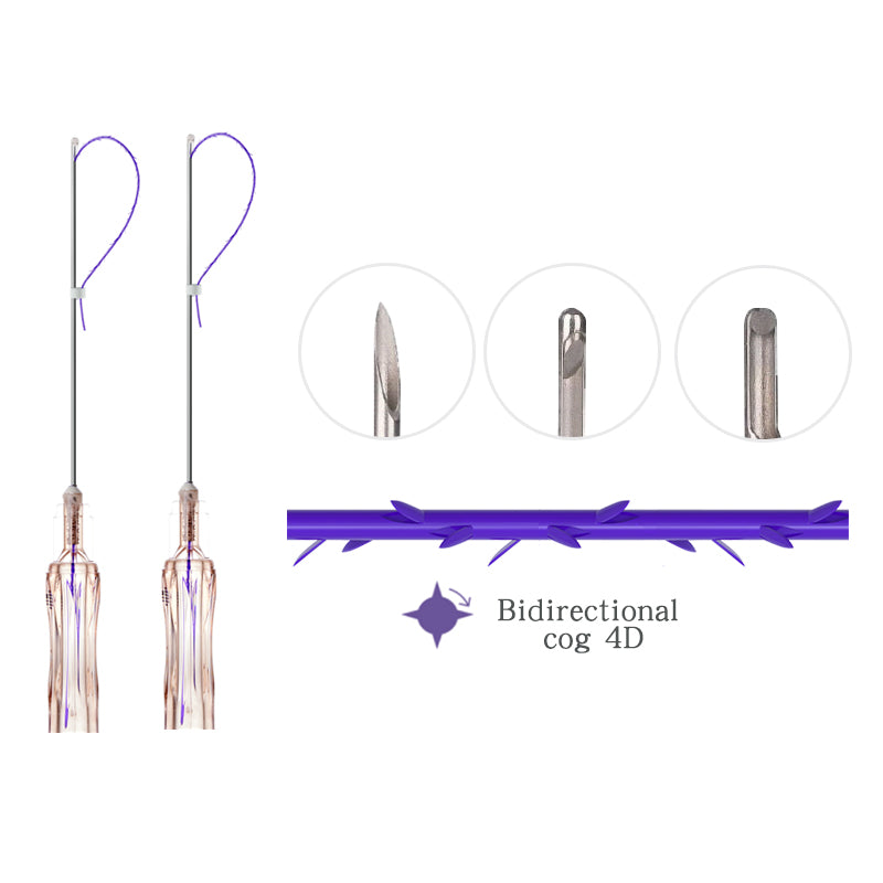 Auro PDO Bidirectional Cog 4D Thread Face Cheek Lip Forehead Lifting ...
